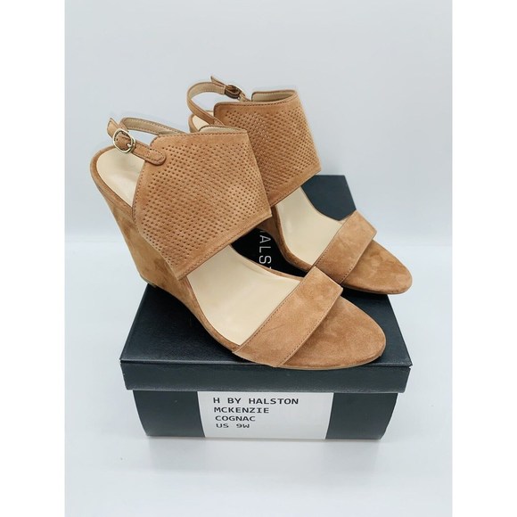 H by Halston | Shoes | H By Halston Womens Mckenzie High Wedge Suede ...